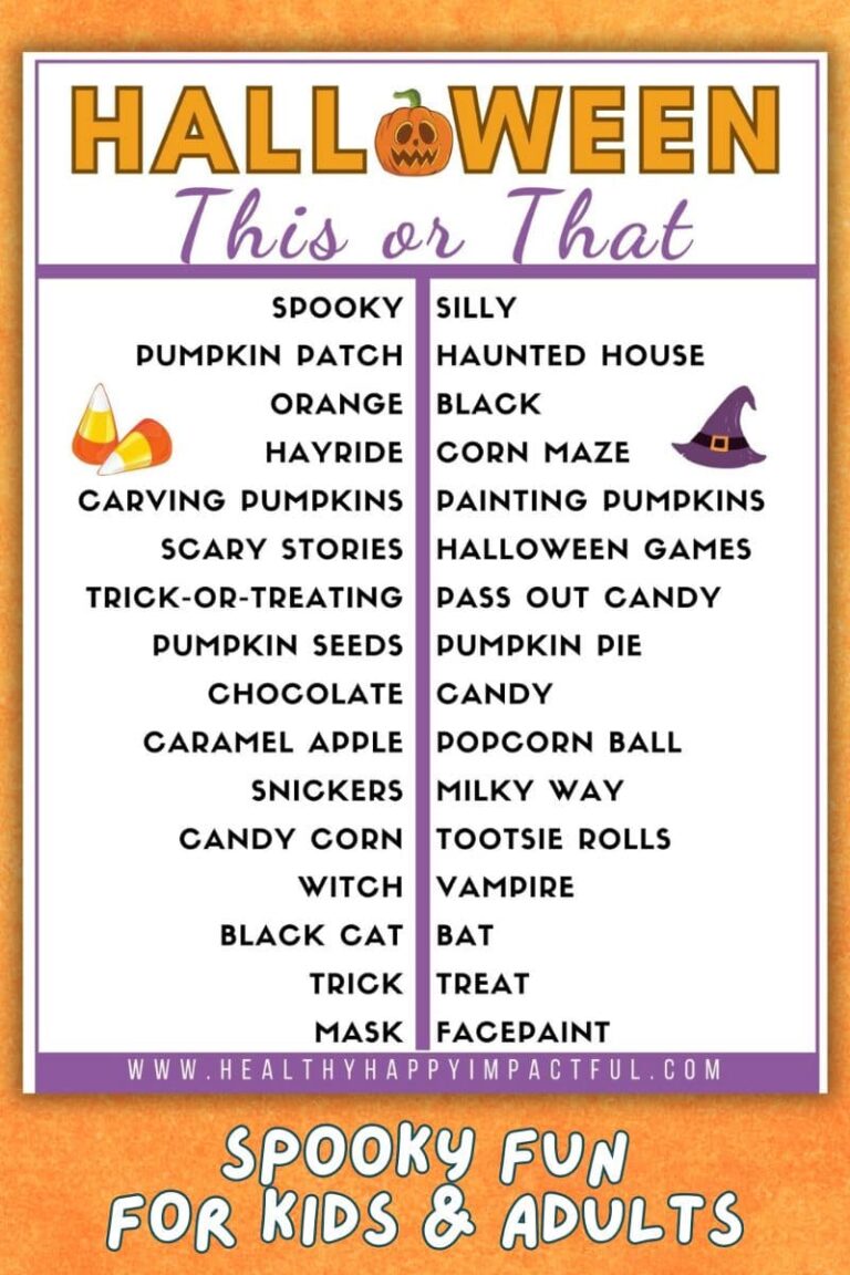 125 Must-Try Halloween This or That Questions Game To Get Everyone Talking
