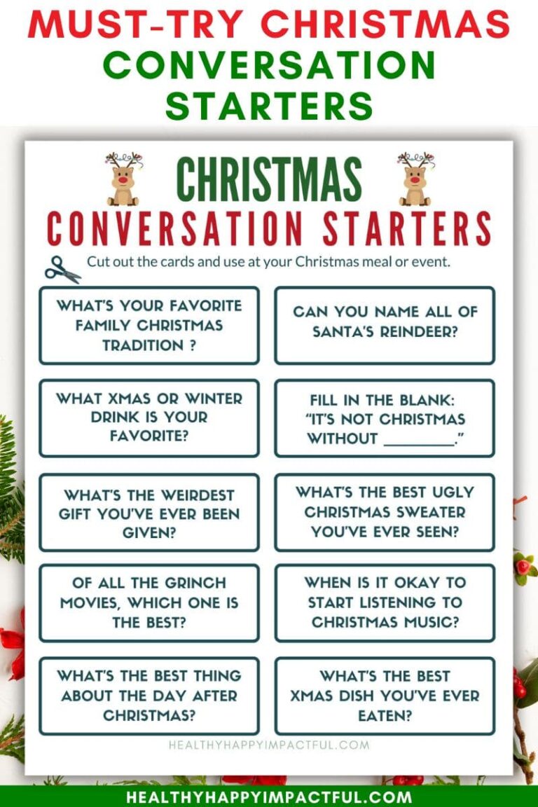 150 Fun Christmas Conversation Starters For Kids & Adults in 2024 ...