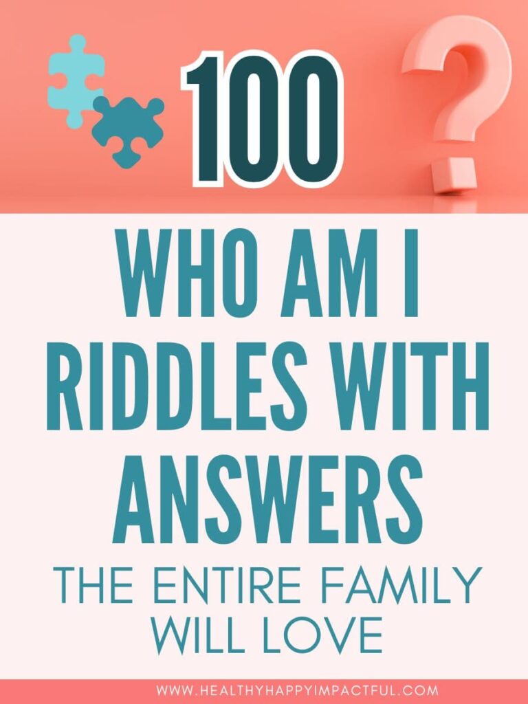 100 Fun 'Who Am I' Riddles With Answers (Kids & Adults) 2024