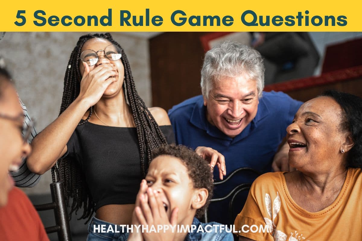 5 Second Rule Game: 200 Fun Questions for Kids and Adults