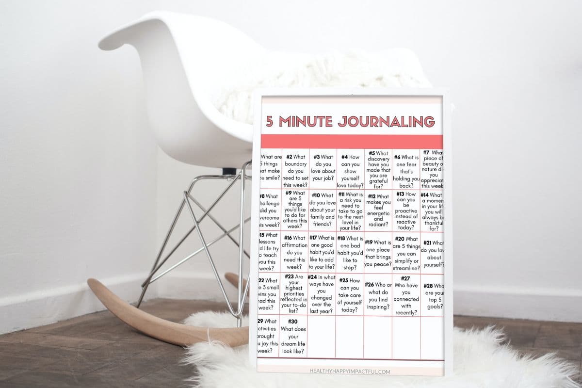 30 Day Journaling Challenge: 5 Minutes Can Change Your Day