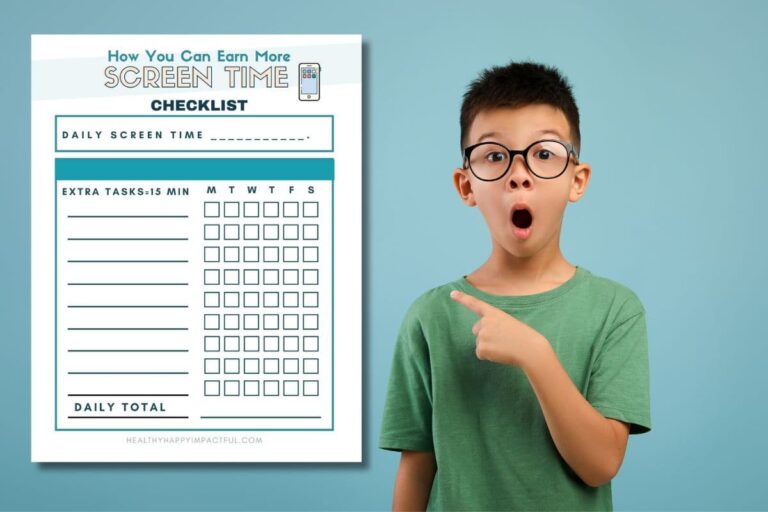 5 Hacks To Manage Screen Time (+Free Printable Screen Time Checklist)