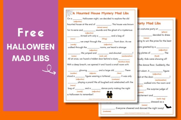 Halloween Mad Libs Free Printable (For a Frightfully Good Time This Year!)