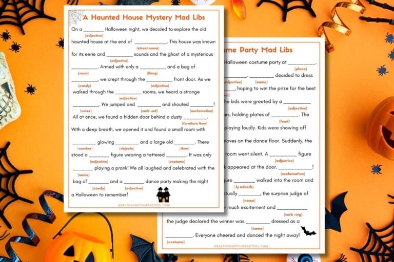 Halloween Mad Libs Free Printable (For a Frightfully Good Time This Year!)