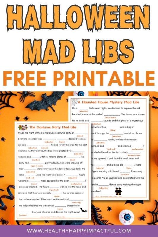 Halloween Mad Libs Free Printable (For a Frightfully Good Time This Year!)