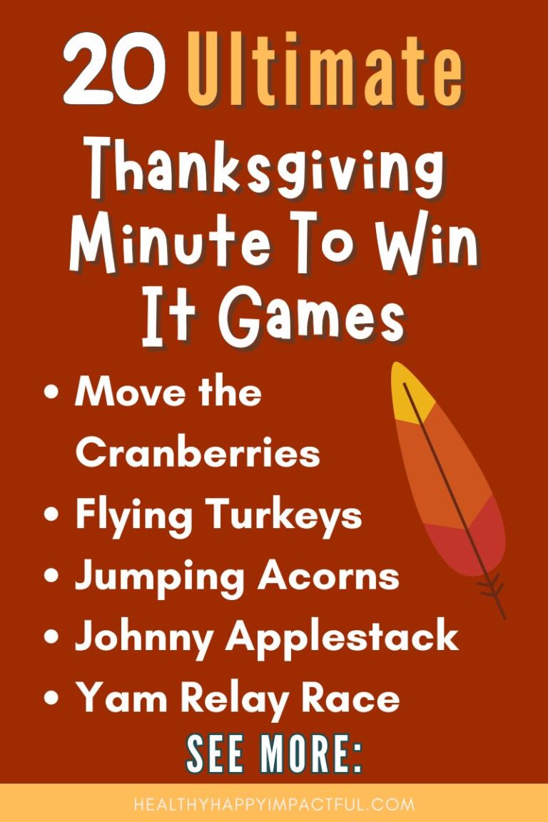 20 Hilarious Thanksgiving Minute to Win It Games to Laugh All Day ...