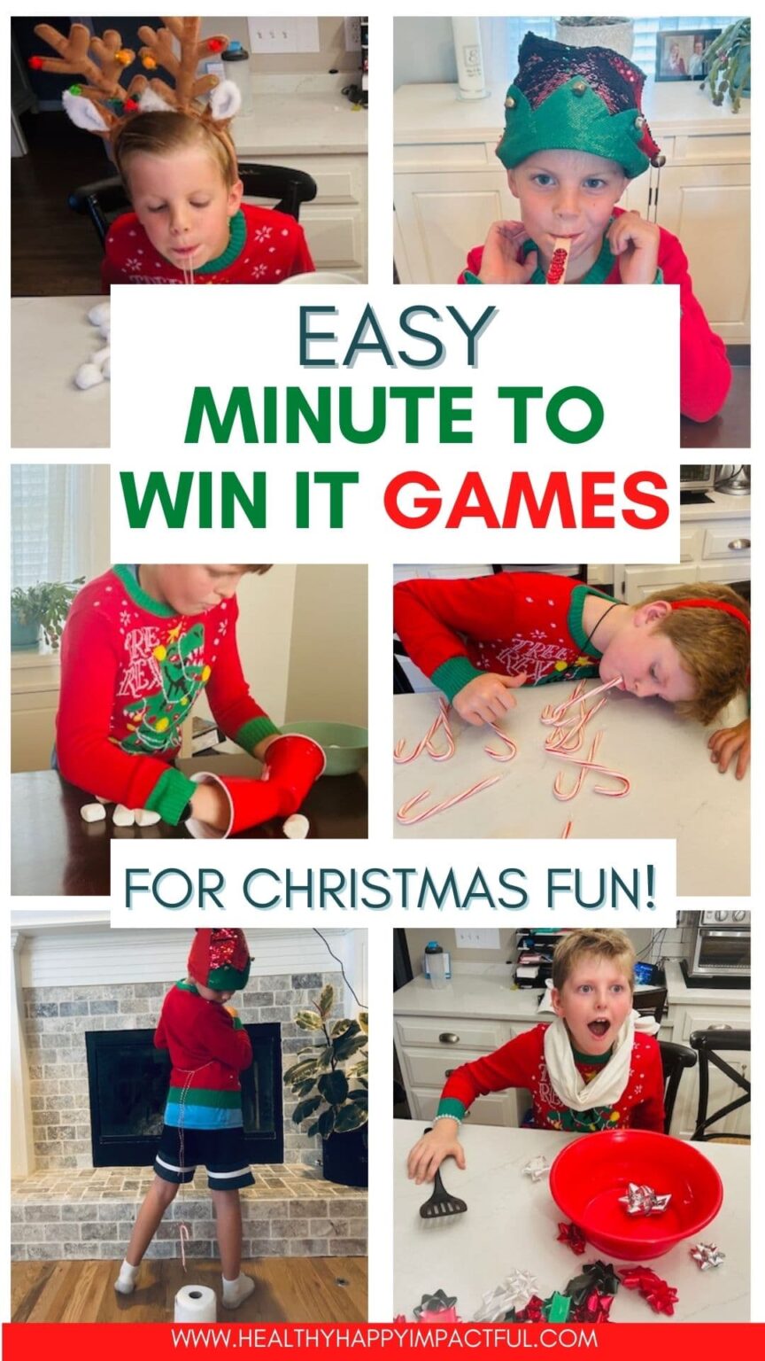 25 Festive Christmas Minute To Win It Games (For Kids & Adults)