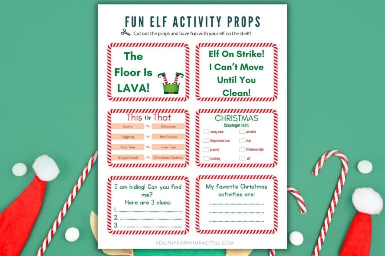 Make Elf on the Shelf Magic Easy: 17 Printable Props to Keep Kids ...