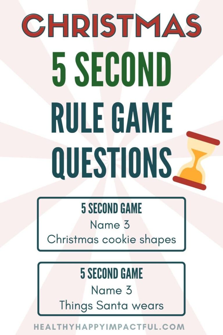 Christmas 5 Second Rule Game That Will Have Your Family Laughing ...